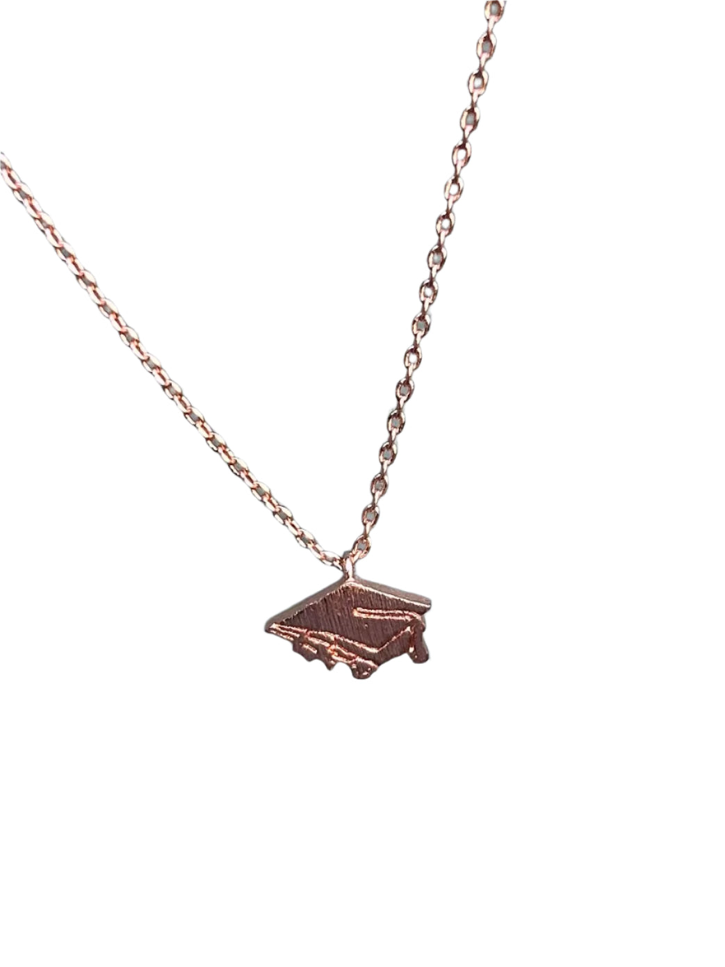 Rose Gold Graduation Cap Pendant Necklace – The Sugarplum Tree