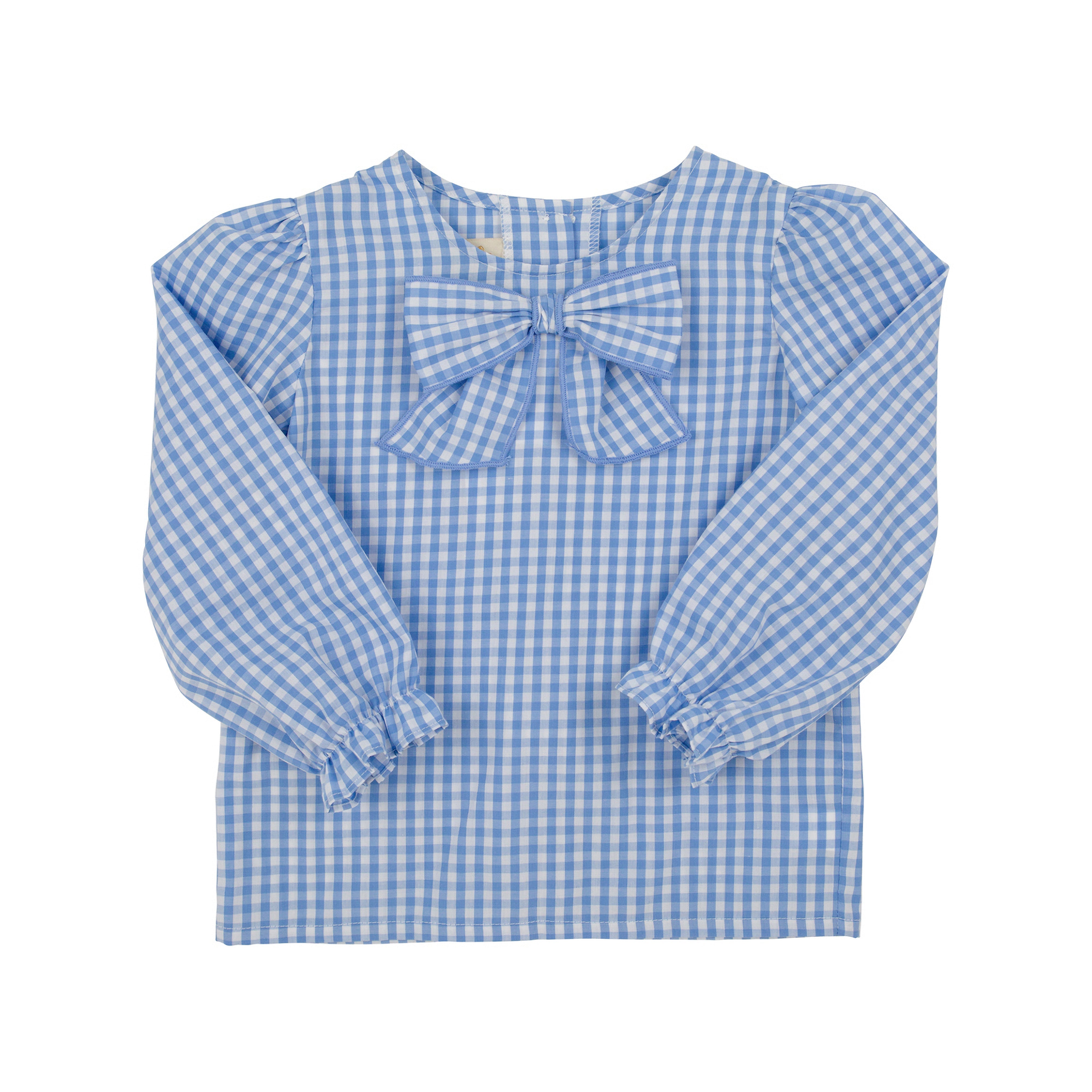 Girls Beatrice Bow Blouse PCP Gingham – The Sugarplum Tree