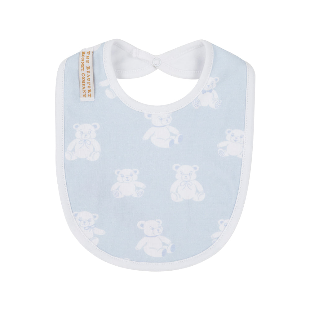 Burp Me Bib - Cuddlebug Bear Boy – The Sugarplum Tree