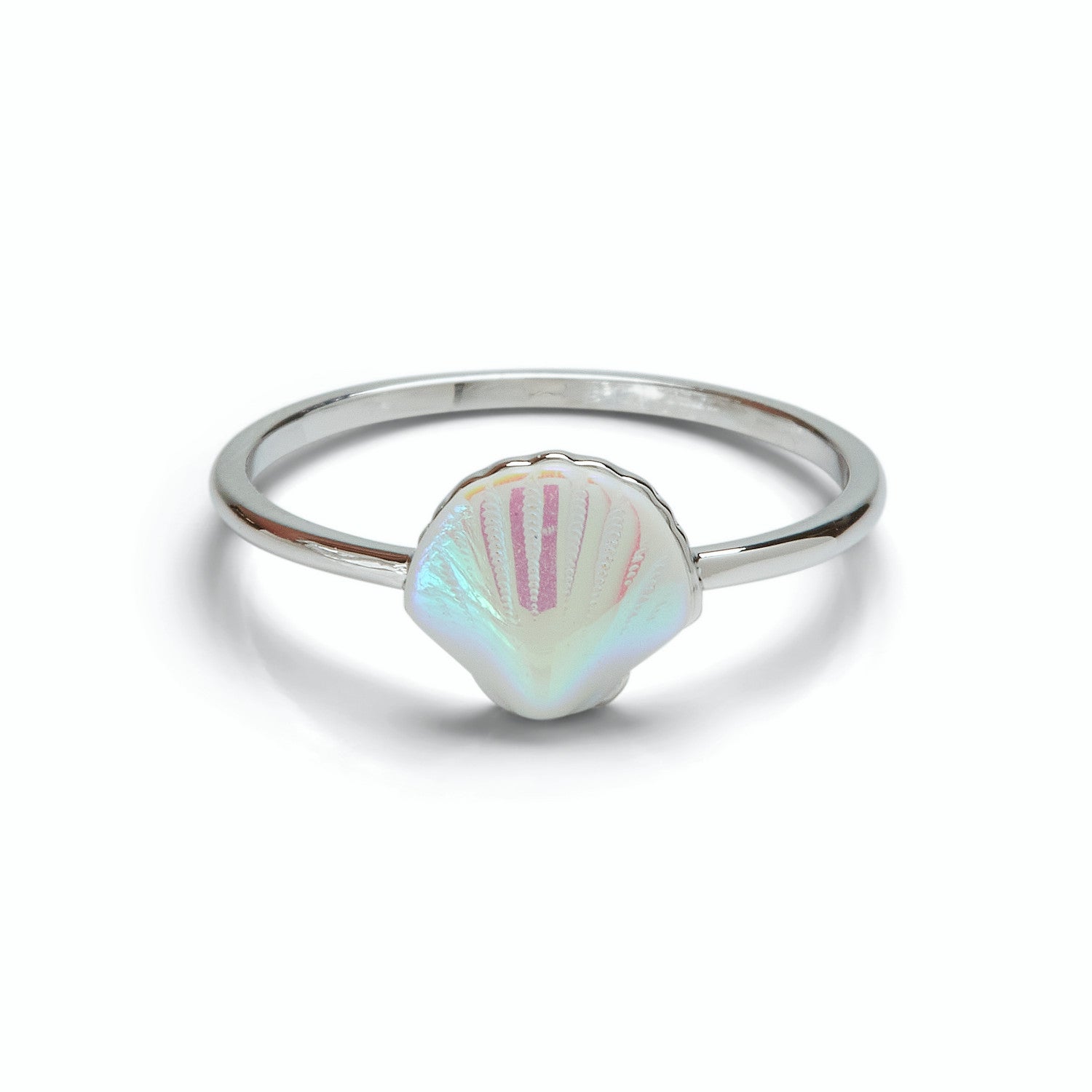 Iridescent Shell Ring – The Sugarplum Tree